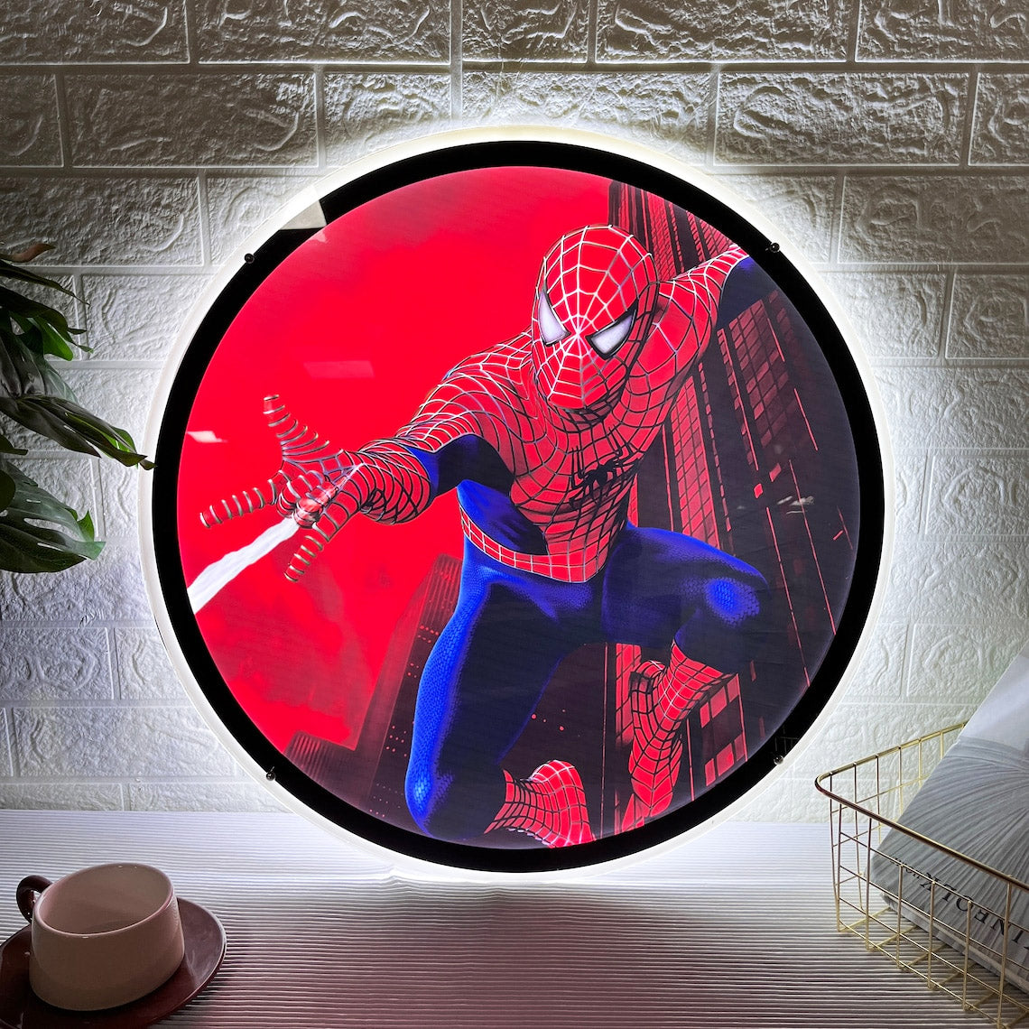 Custom LED Movie Poster Light Sign, Custom Character Image Acrylic Bac ...