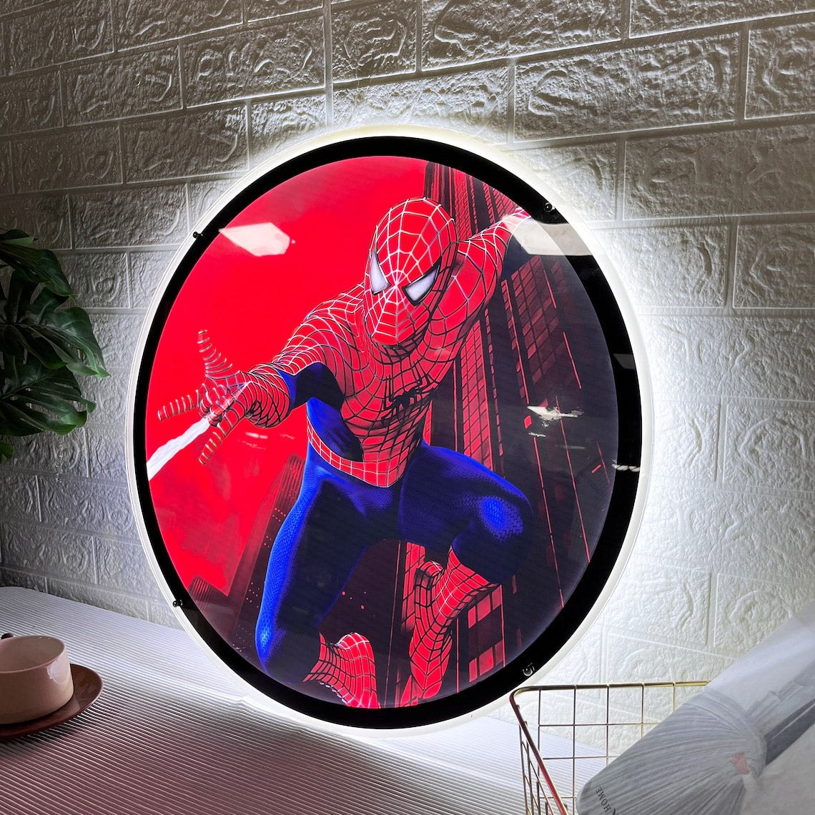 Custom LED Movie Poster Light Sign, Custom Character Image Acrylic Bac ...