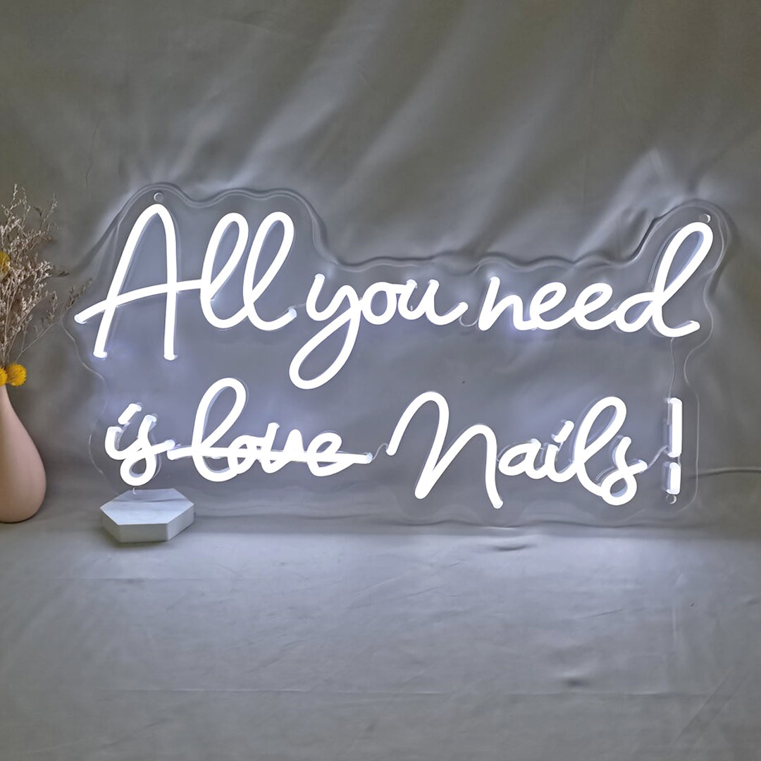 All you need is love nails store sign, Nail Salon Neon Sign For Beauty ...