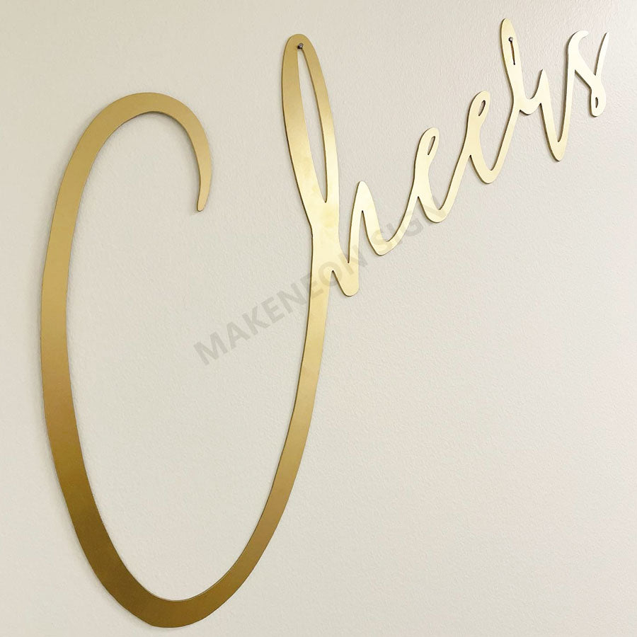 Custom Flat Cut Metal Letters - Laser Cut Wall Logo Signs for Business ...