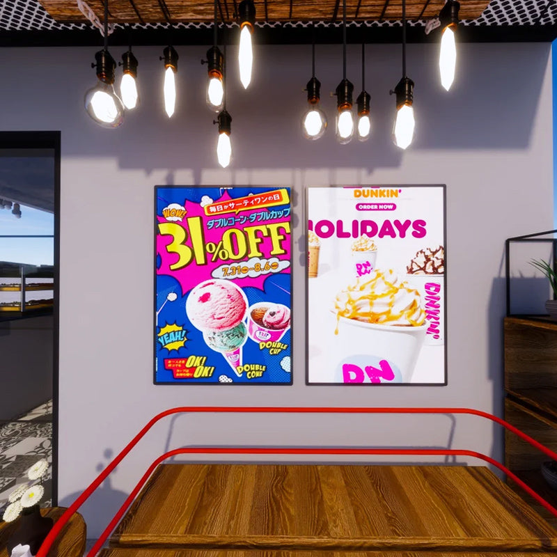 Ultrathin LED Light Box Backlit Menu Board For Business, restaurant ...