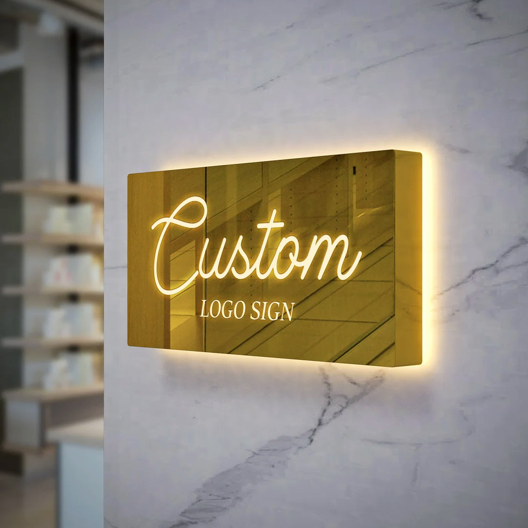 Custom 3D Metal Backlit Sign For Business – Make Neon
