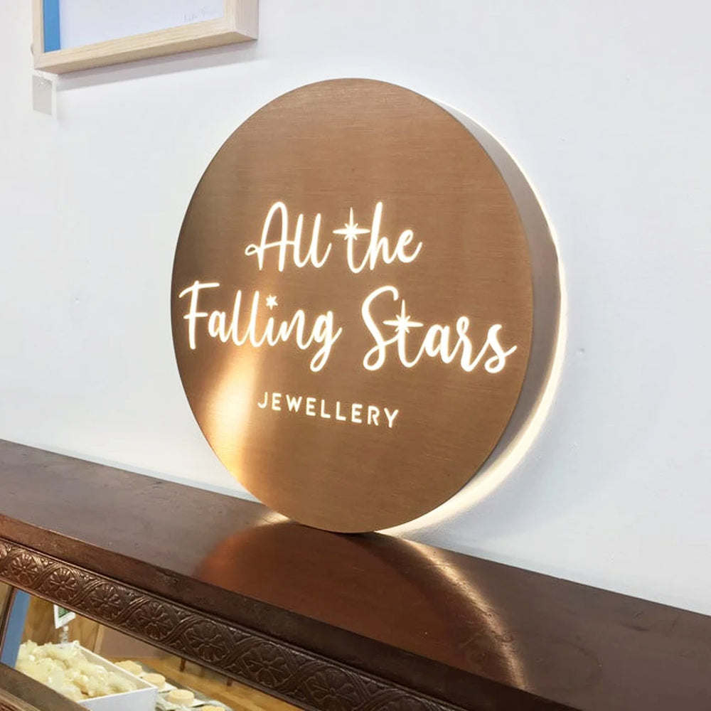 Custom 3D Metal Backlit Sign For Business – Make Neon