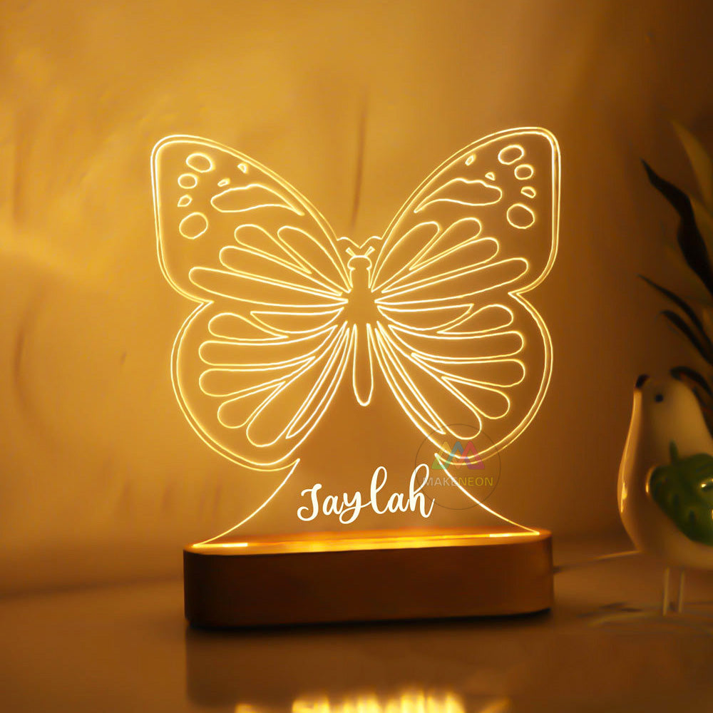 Customized Name Night Light for Bedroom Decor, Personalized Name Sign ...