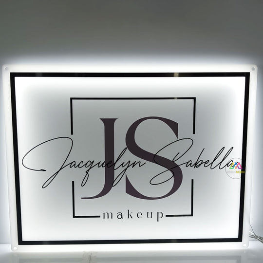Acrylic backlit sign with different acrylic board color options – Make Neon