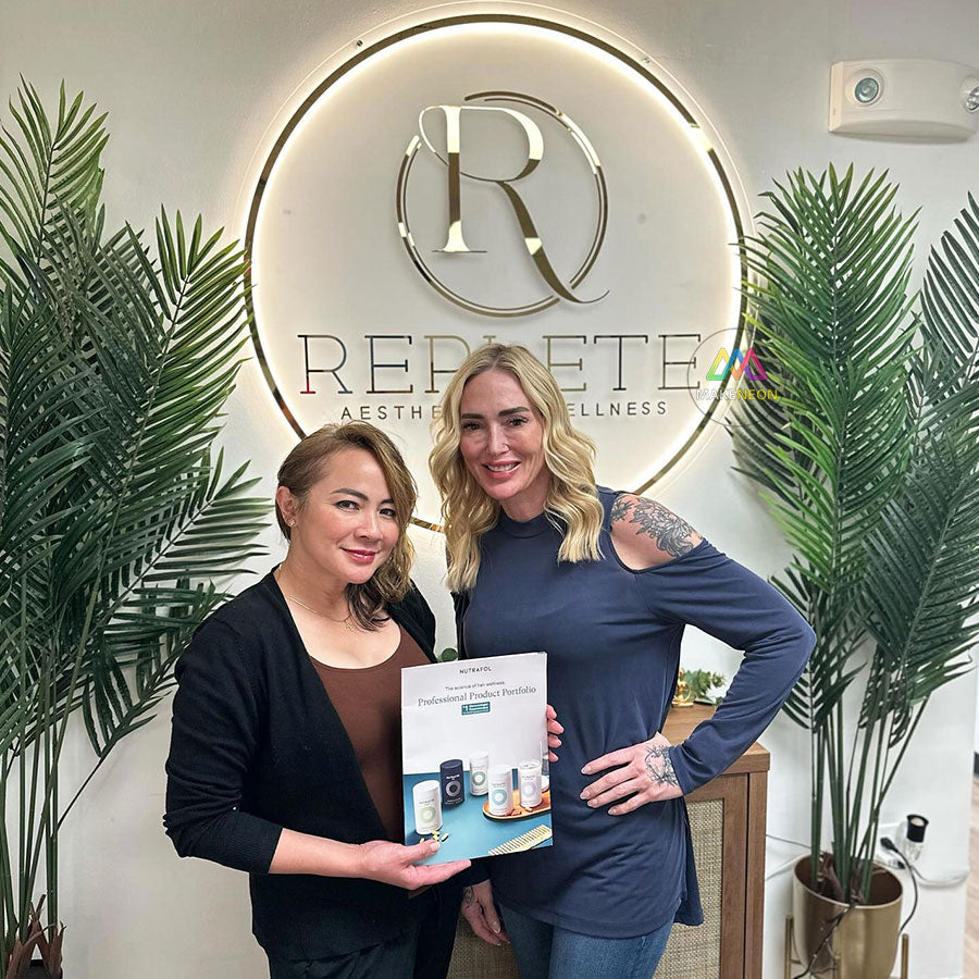 Custom Backlit Acrylic Sign for Medical Spas, Aesthetic Wellness Cente ...