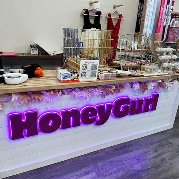 Custom Logo 3D Metal Backlit Signs for Retail Stores & Shops – Make Neon