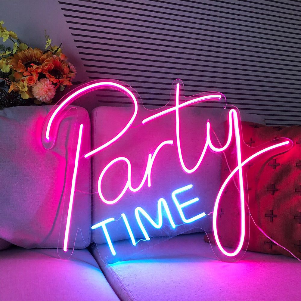 Party Time- LED Neon Signs – Make Neon