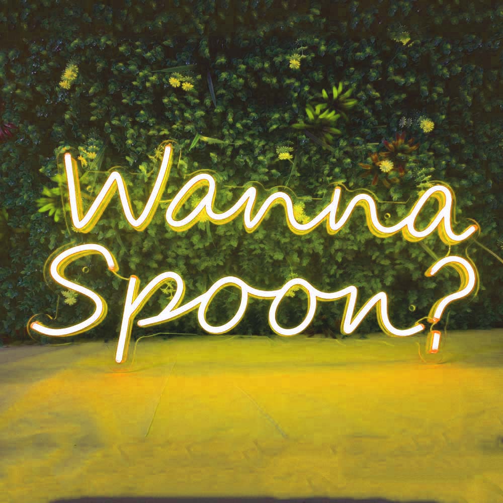 Wanna Spoon? - LED Neon Signs – Make Neon