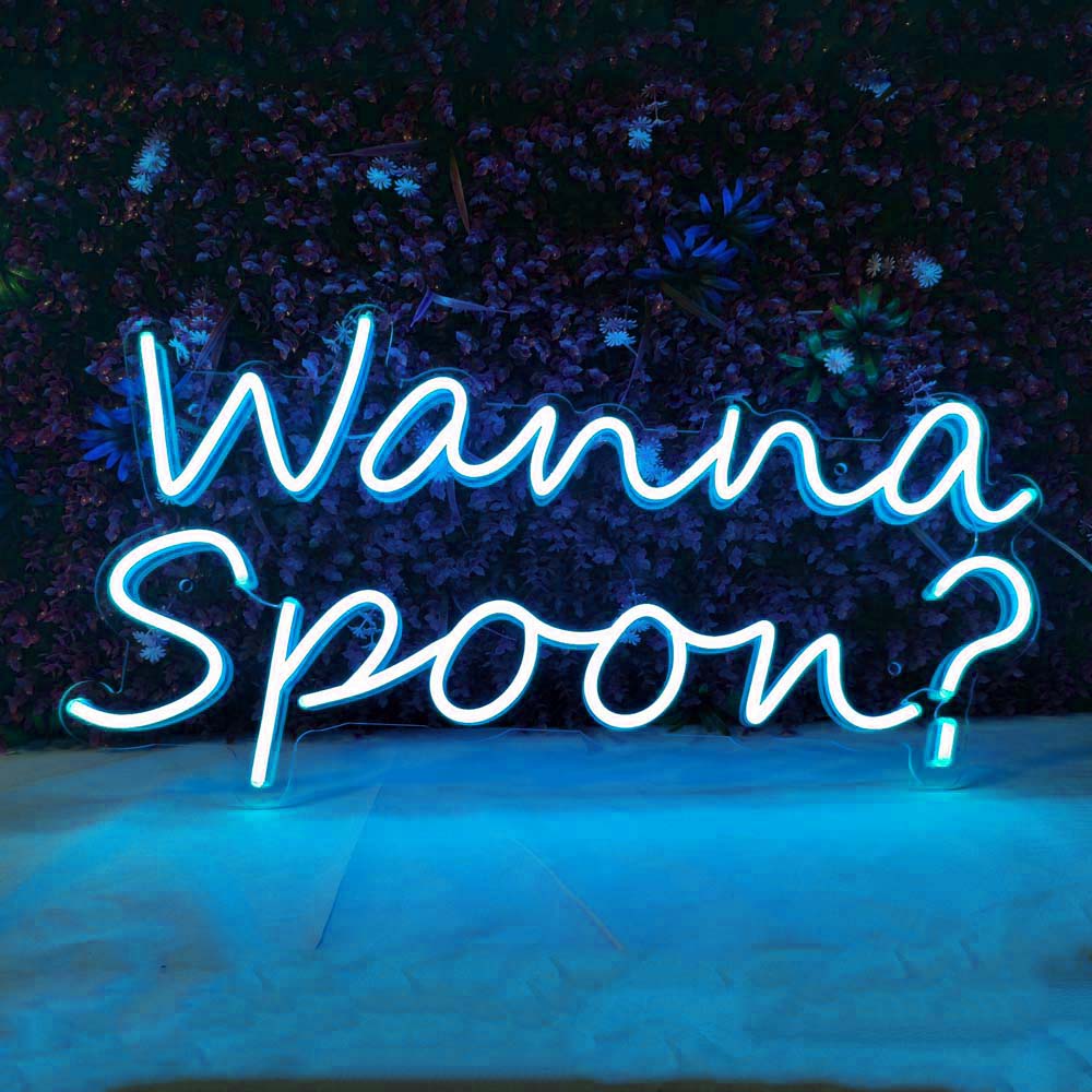 Wanna Spoon? - LED Neon Signs – Make Neon