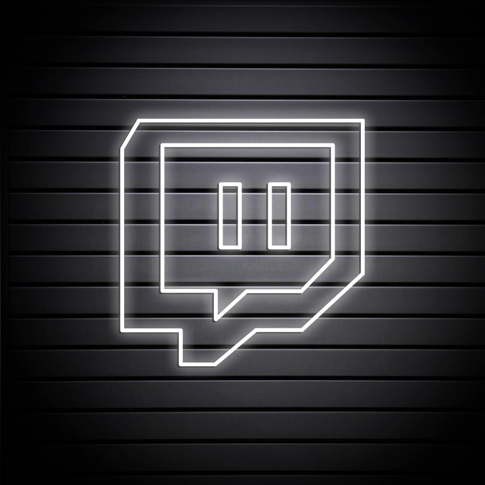 White Twitch Logo